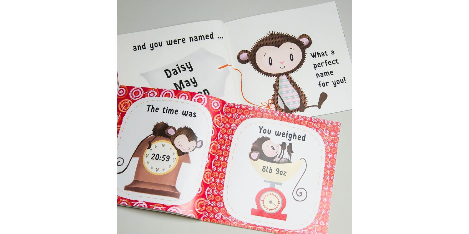  The Day You Were Born Personalised New Baby Book From 19 95