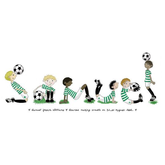 Football Name Personalised Print from £35.00