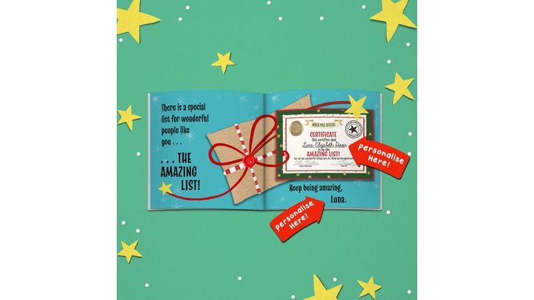 'Your Elf' Personalised Children's Christmas Story Book from £22.95